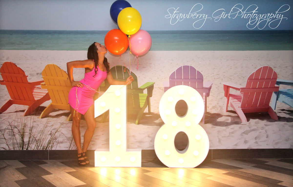 18 light up numbers - 3.5ft (110cm) – LoveLettersAu