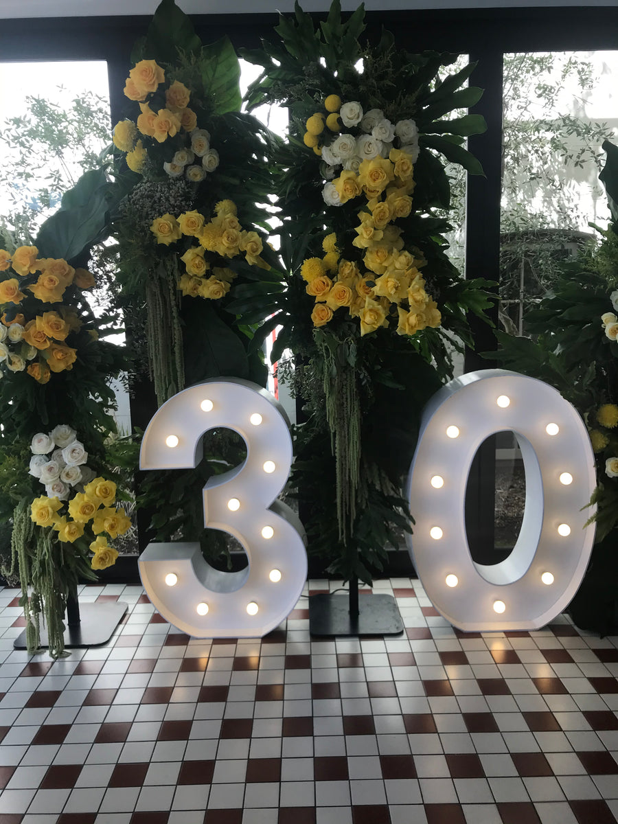 30 - Light up numbers – LoveLettersAu